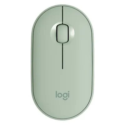 Logitech Pebble Бесшумная Bluetooth мышь зеленый