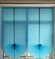 Голубые рулонные жалюзи с лентой, 90W x 150cm