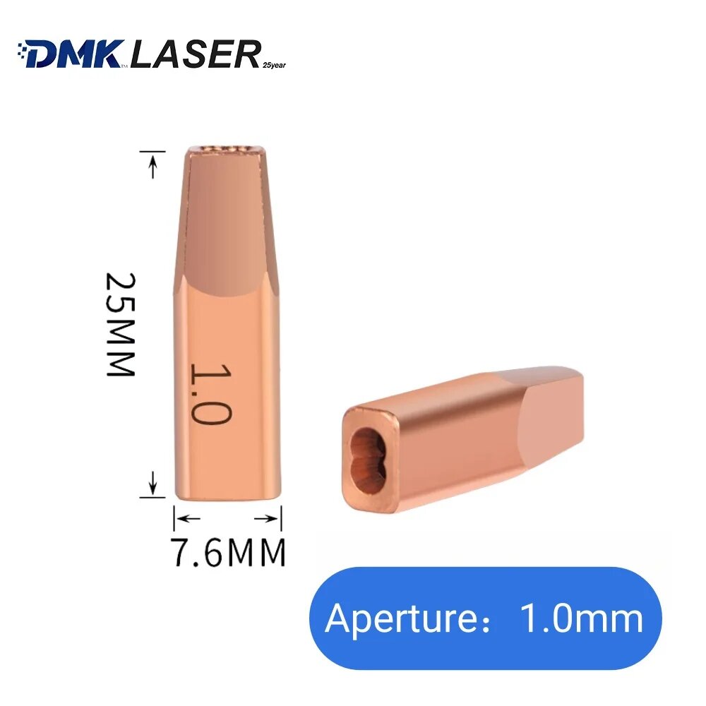 Медные сопла для лазерной сварки DMK Laser, 1.0mm, guide double
