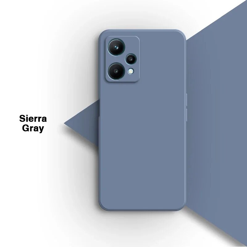 Чехол из жидкого силикона для телефона OPPO Realme Q5 Q3 Q2 Pro Серый, Sierra Gray, Realme Q5
