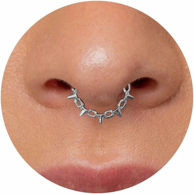 Кольцо для пирсинга хряща уха в форме цветка, 16G, кольцо для носа с возможностью надевания в несколько рядов, кольцо для носа с застежкой-карабином и пирсингом.