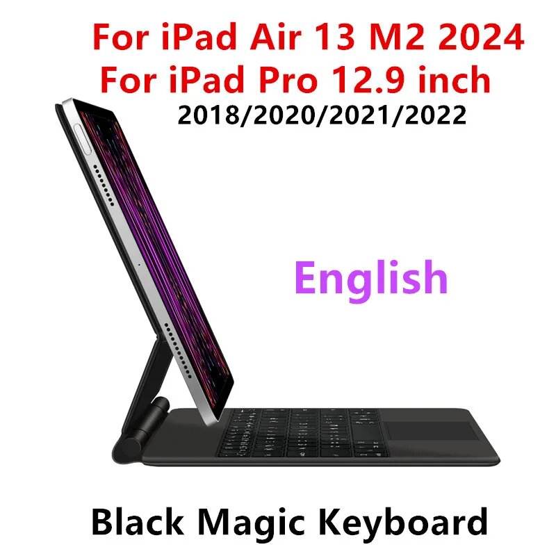 HUWEI Волшебная клавиатура для iPad Air 13 / Pro 12,9 Black English