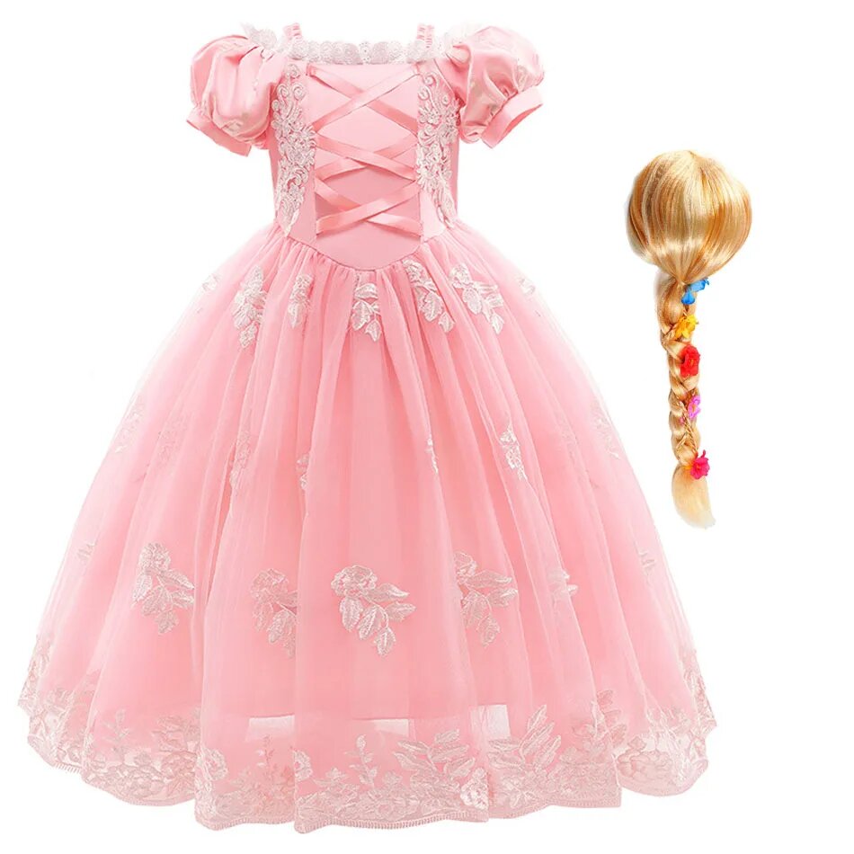 Костюм Рапунцель оllobebe 5-6T (Tag 130), Pink Rapunzel J