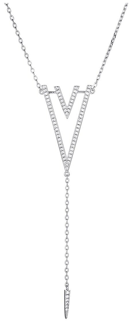 Колье, серебро, 925 проба, фианит