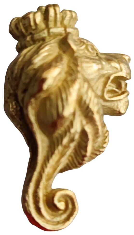 Носовая фигура для корабля, Голова льва, металл, 39 мм, Amati