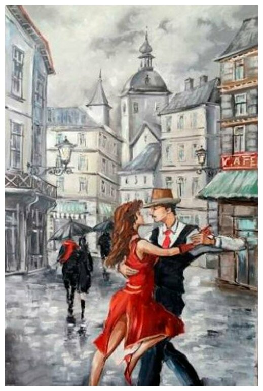 Алмазная вышивка Алмазная Живопись "Танго в городе", 60x40