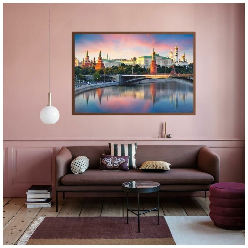 Постер Москва Река, Кремль Тип 3 90х60 см в тубусе ПолиЦентр