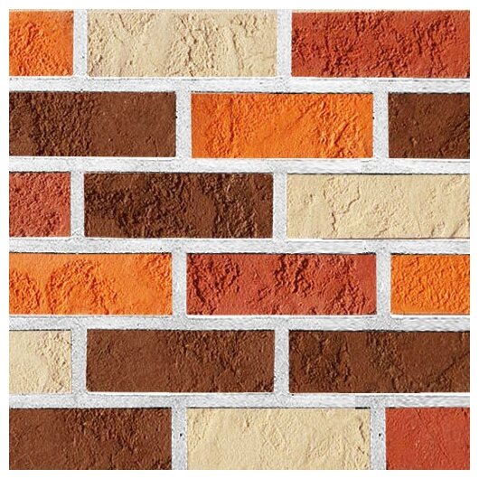 Кирпич на сетке с ламинацией "Борнео 4" (Фактурный)