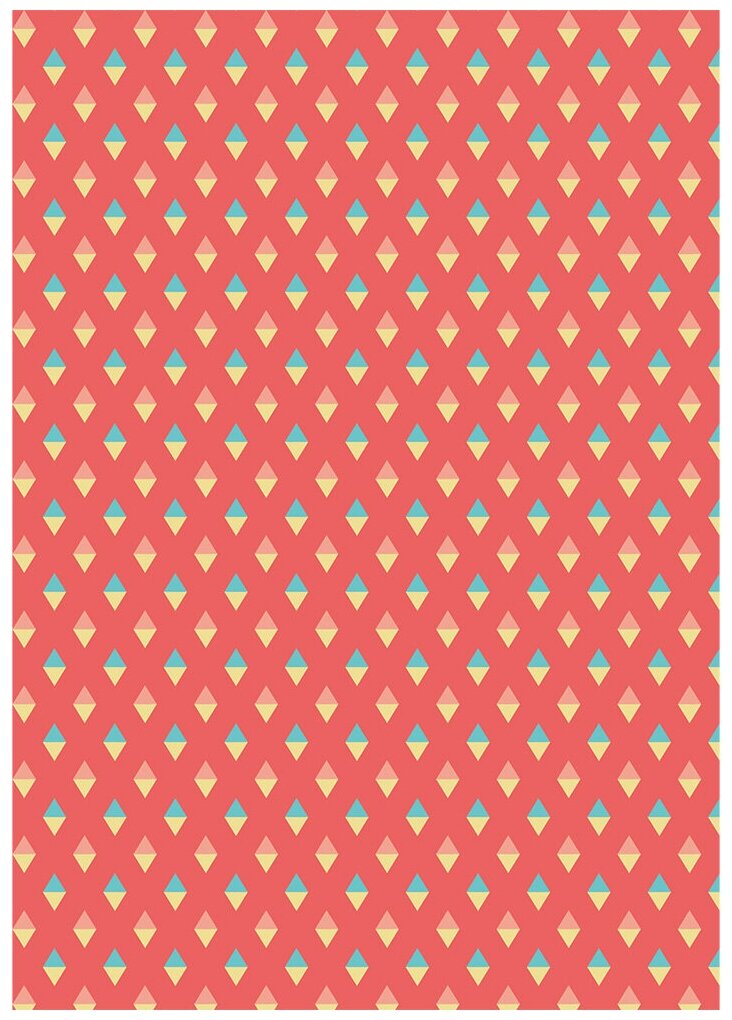 Ткани фасованные PEPPY (A - O) для пэчворка грамотейка фасовка 50 x 55 см 146 г/кв. м 100% хлопок ГР-10 ромбы красный