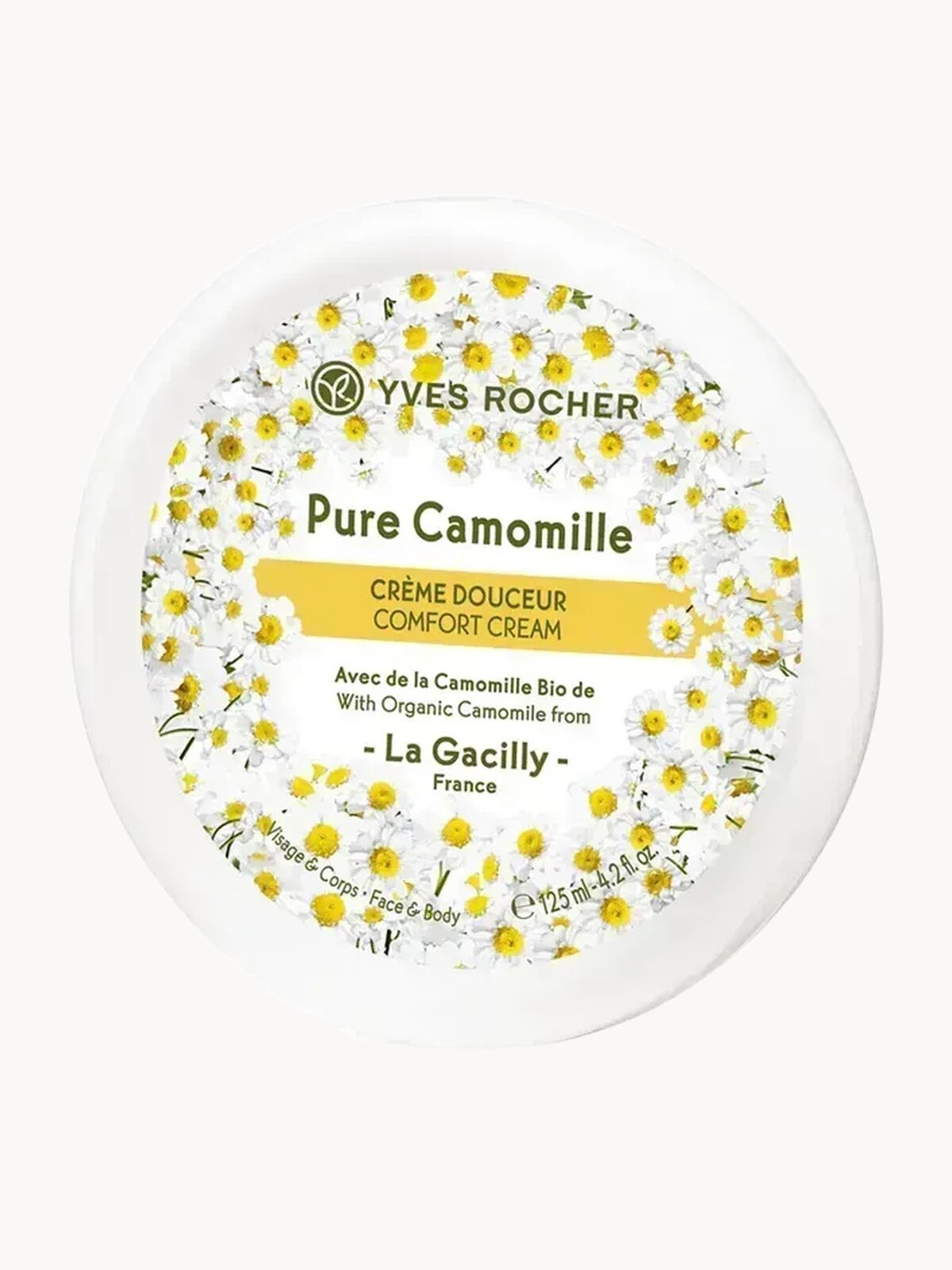 Крем для лица Ив Роше "Увлажнение и защита", ромашка, 125 мл