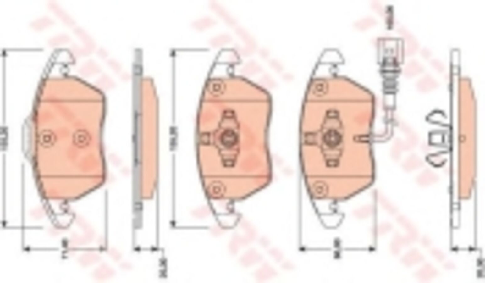 Колодки Пер. vw Golf Vi 08-12/Skoda Superb Ii 08-15 (ZF RUSSIA GDB1807ZFR)