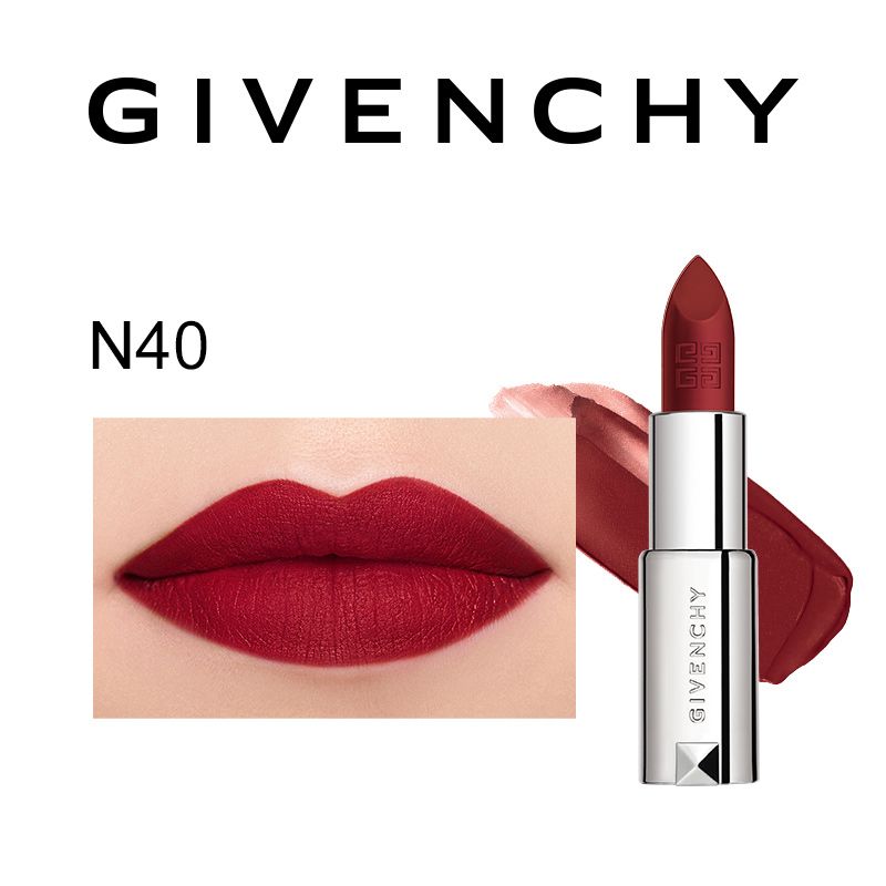 GIVENCHY Матовая помада "Красный бархат", длительное увлажнение для губ, #N40, 3,4 г.