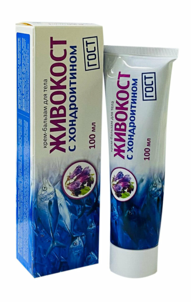 Живокост с хондроитином, крем-бальзам для тела, 100 мл, Твинс Тэк АО