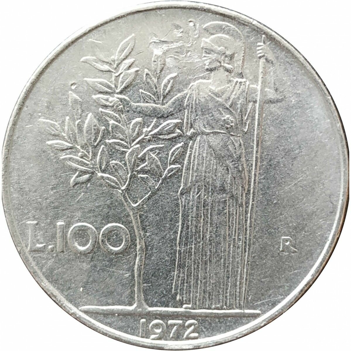 100 лир 1972 Италия из оборота