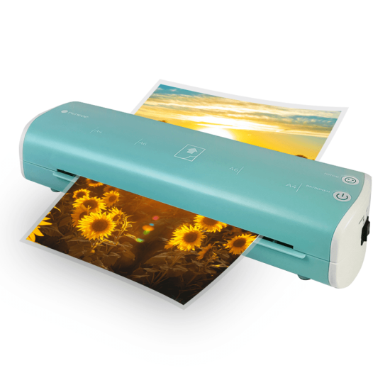 Ламинатор Гелеос ЛМ A4 Модерн светло-синий+белый