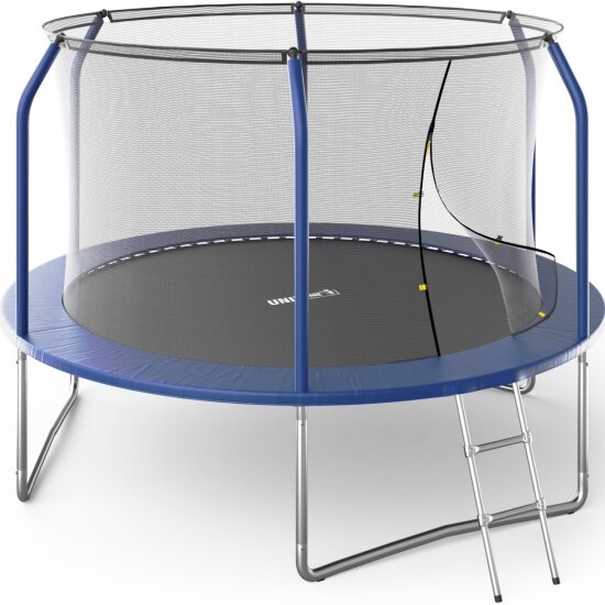 Батут Unix Line SUPREME BASIC 10 ft 305 см с лестницей, синий (blue)