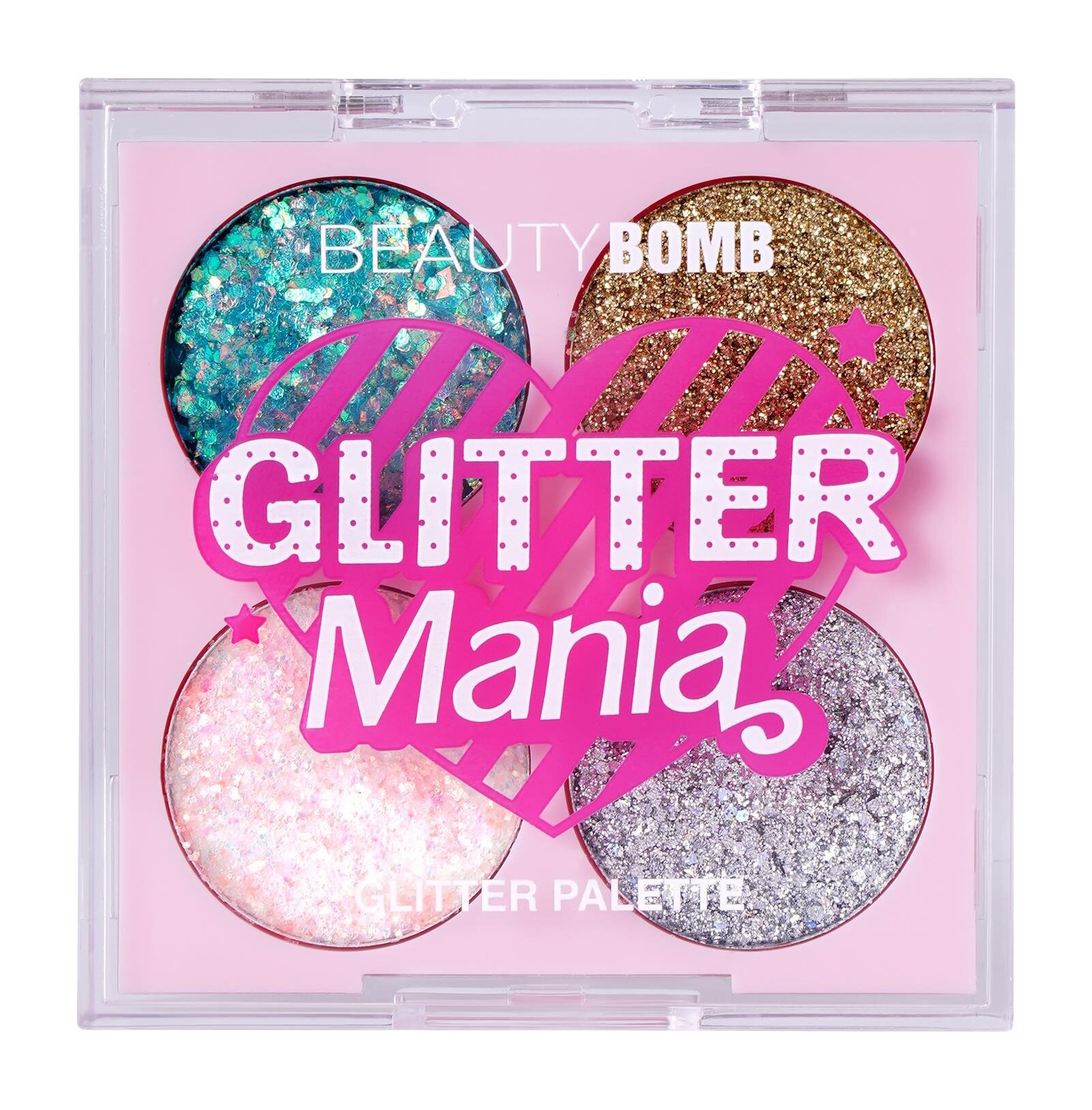 BEAUTY BOMB Палетка глиттеров Glitter Mania, 3 г, 01