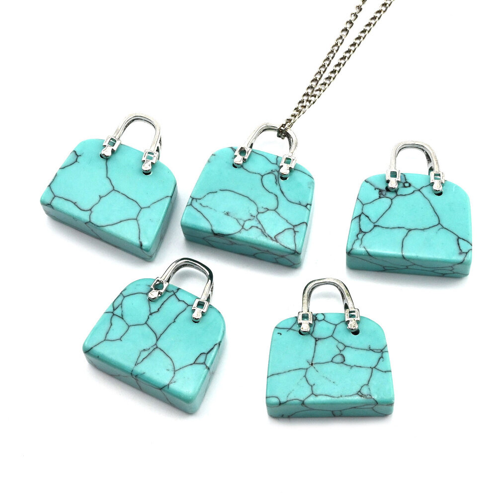 Подвеска, бирюза синтетическая