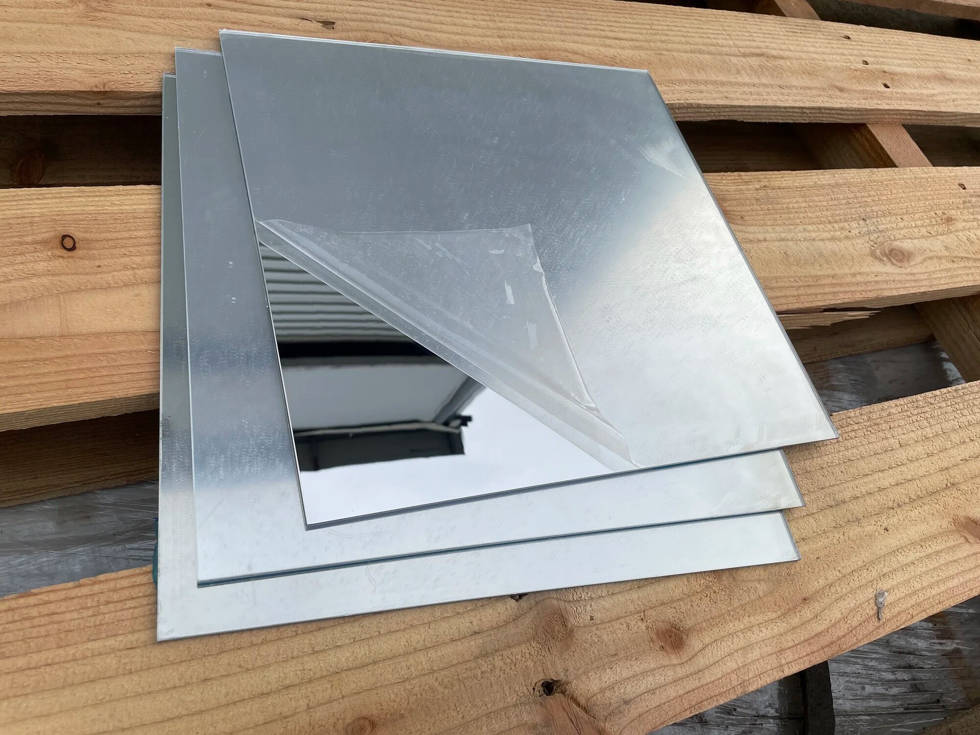 Двустороннее акриловое зеркало 300x400 мм Серый, 4Pieces Per Pack, 300x300mm