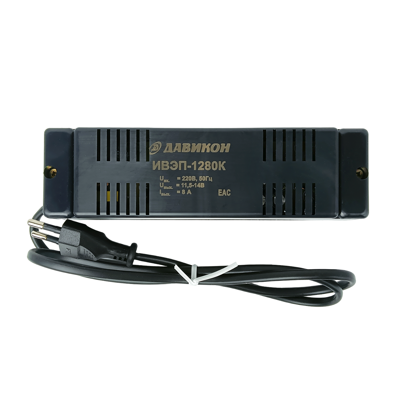 Блок питания Давикон ИВЭП-1280К, 12 В/8 А, электронный, черный