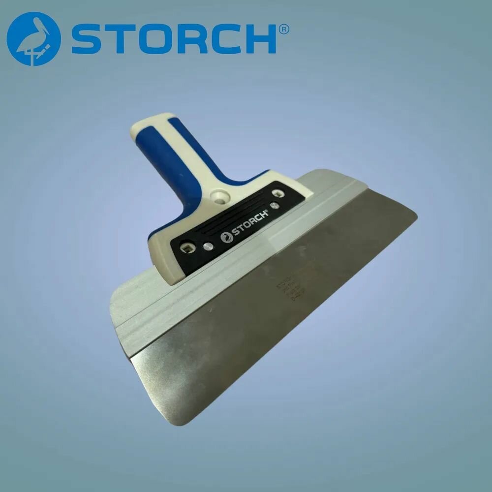 Фасадный шпатель из высококачественной стали с эргономичной ручкой STORCH Edelstahl-Fassadenspachtel ExpertGrip 25 см.