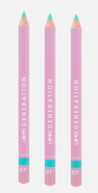 Карандаш для глаз Love Generation Eye Pencil, тон 07 лазурный, 1.2 гр 3 шт