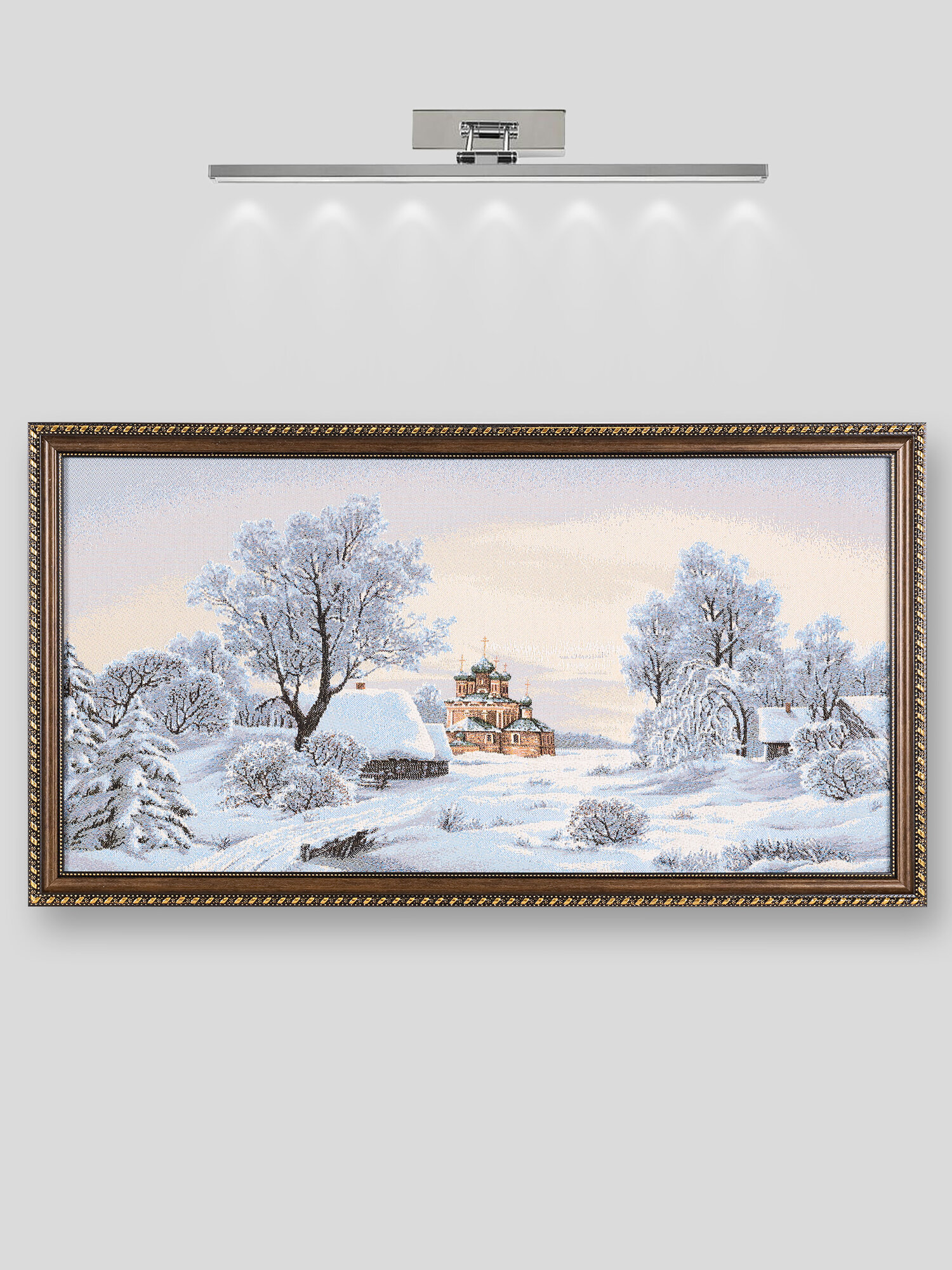 Картина интерьерная Магазин гобеленов "Крещенские морозы" 38*72 см гобелен