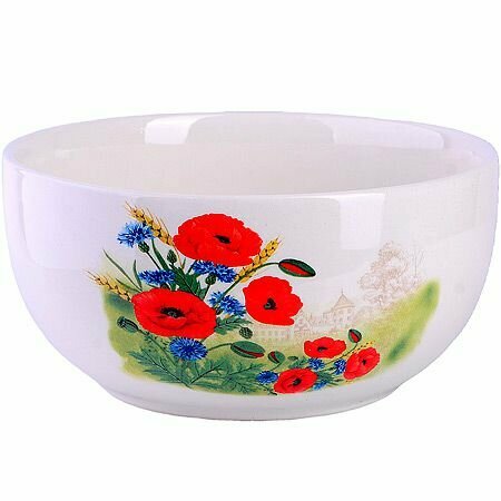 Супница керамическая 580мл Цветущие Маки доломит LR 60273 KSMB-60273