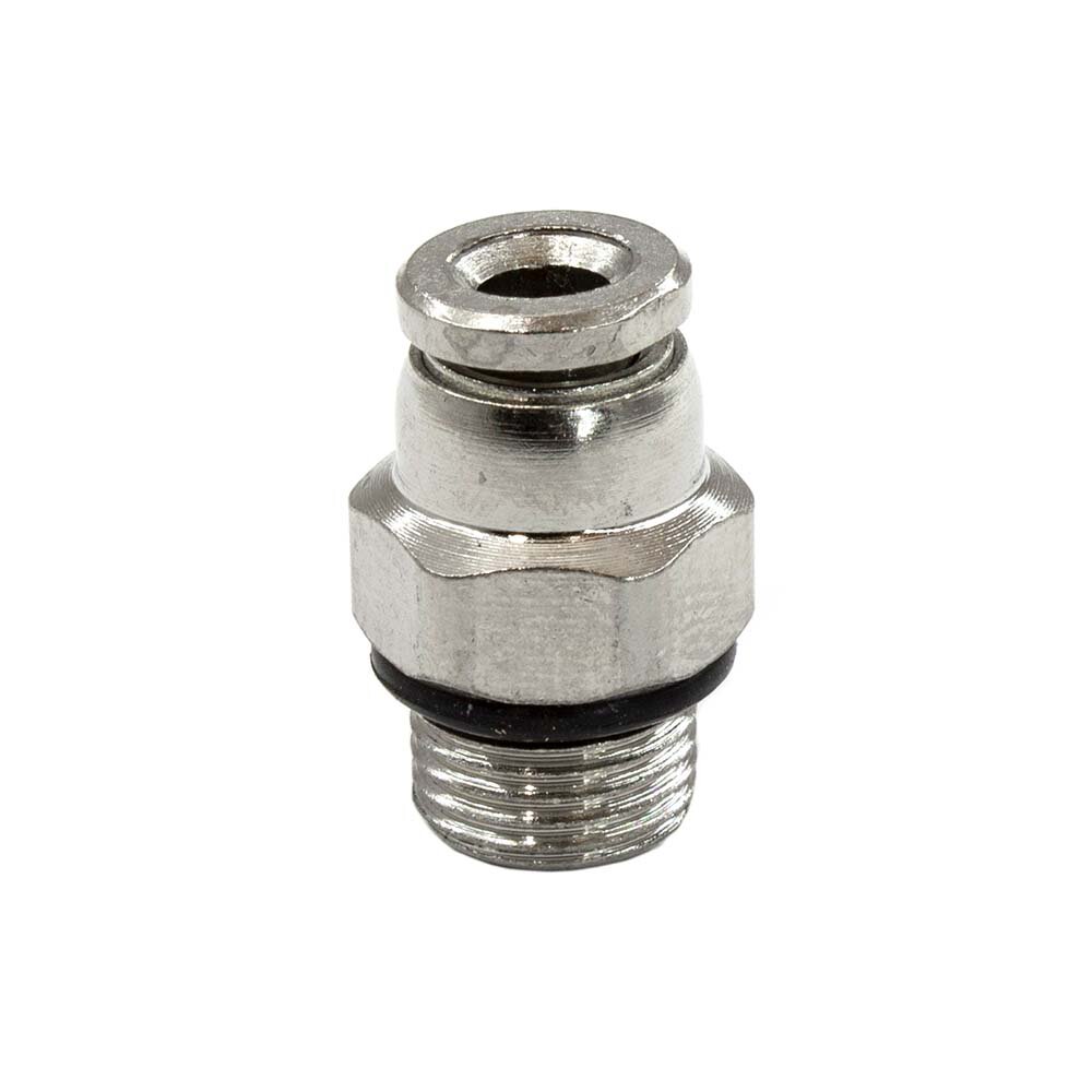 Пневмофитинг цанговый прямой Cn-I-1/8M-4 для полиуретановых и рильсановых трубок, Арт. 4867