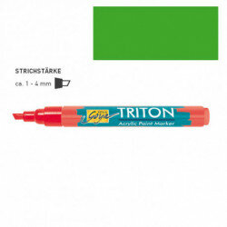 Зелёный флуоресцентный художественный акриловый маркер "Solo Goya" Triton" 1-4 мм