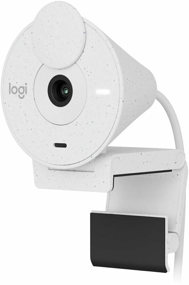 Веб-камера logitech Brio 300 Full HD webcam - OFF-WHITE - USB, белый
