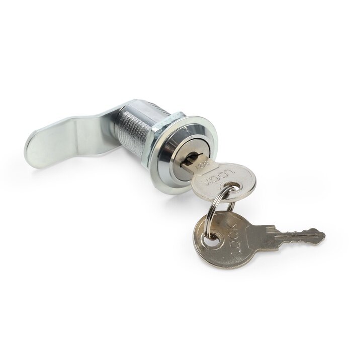 Замок почтовый тундра LC4, 17×30×50 мм, 2 английских ключа, хром
