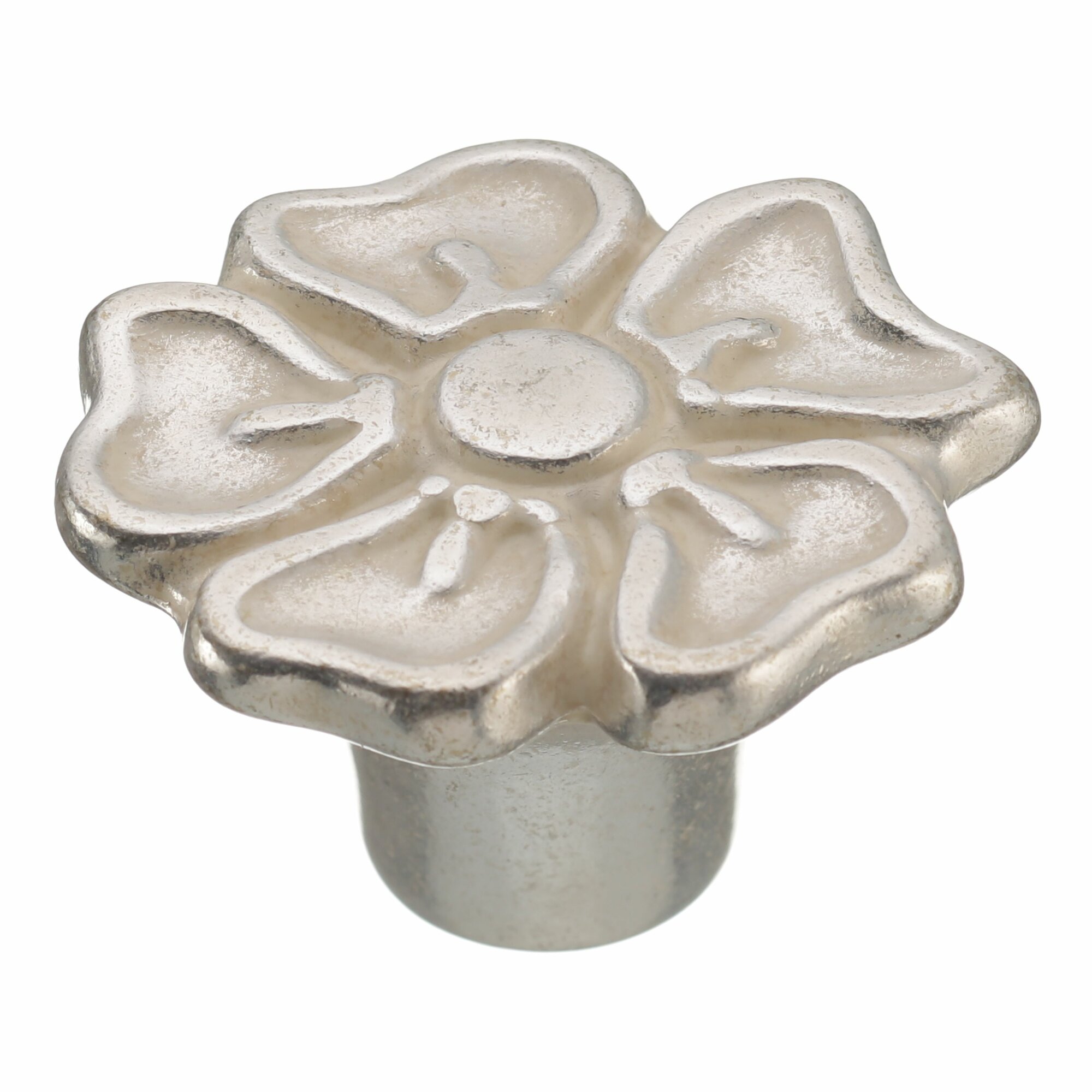 Ручка мебельная кнопка GIUSTI LINEA DECOR WPO703.034.00M5 состраренное светлое серебро