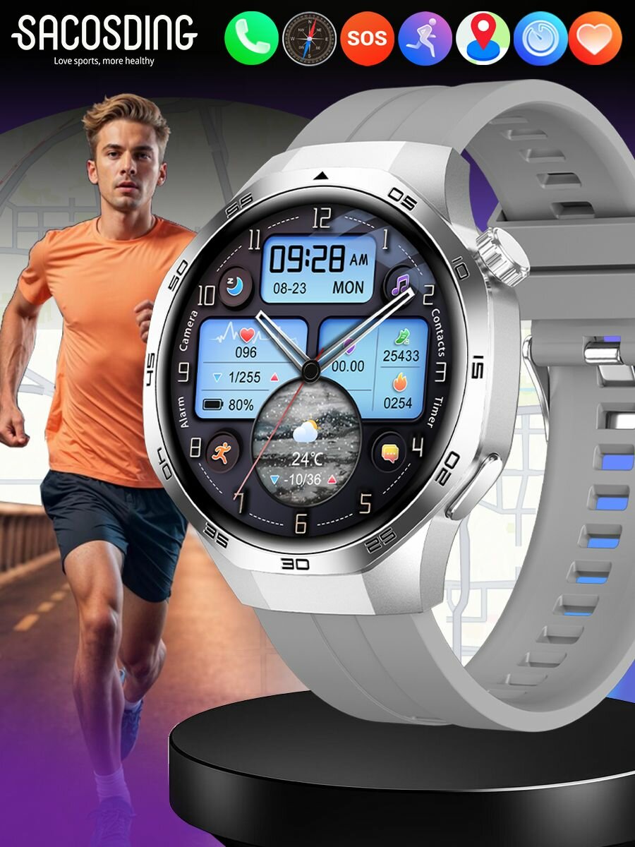 Умные часы с GPS слежение WATCH 5 MAX, последняя версия, с функцией вызова по Bluetooth