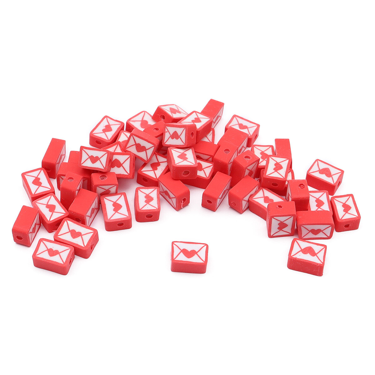 Бусины для рукоделия из полимерной глины Astra&Craft 'Любовное письмо', ZZ1426, 50 шт