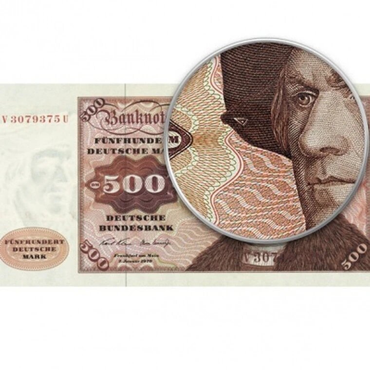 500 марок 1970 года Федеративная Республика Германия сувенирная копия, банкноты и купюры редкие коллекционные