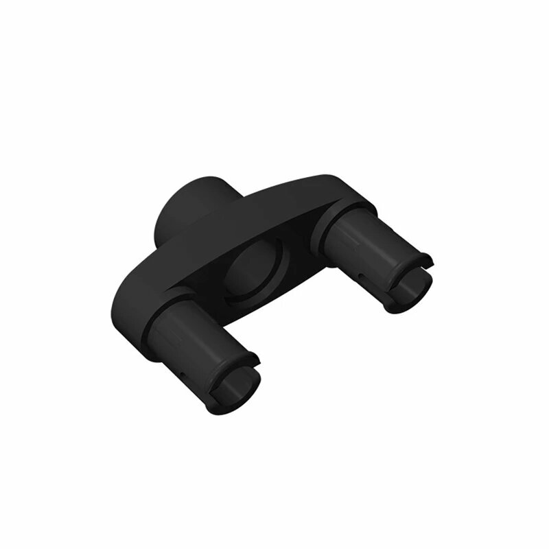 Черный пластиковый блок Gobricks 18+ (080)