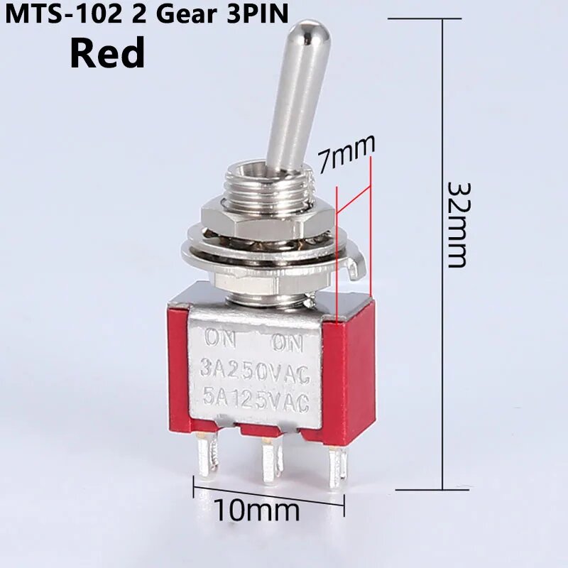 Переключатель 2-х позиционный MTS-102 R (2шт)