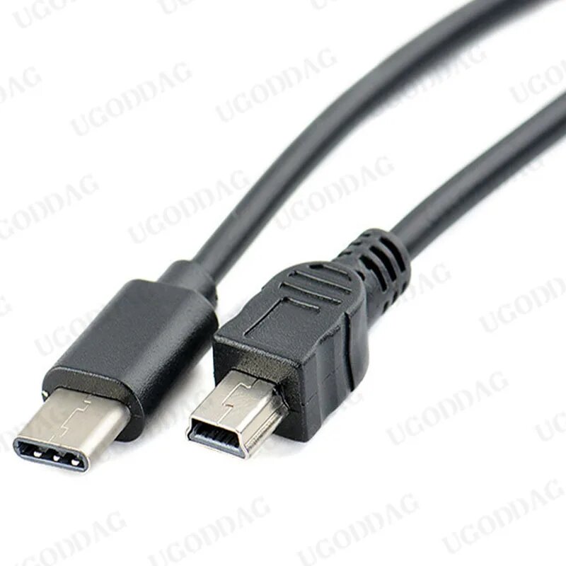 Кабель Type C к mini USB OTG для Canon EOS 350D 400D 450D 40D 5D 5D Mark II 7D
