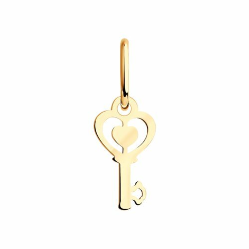 Подвеска, красное золото, 585 проба