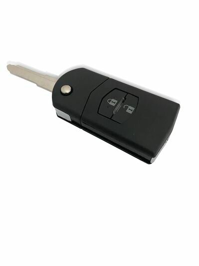 Корпус на штатный ключ (M001) MAZDA выкидной 2 кнопки лезвие MAZ24R