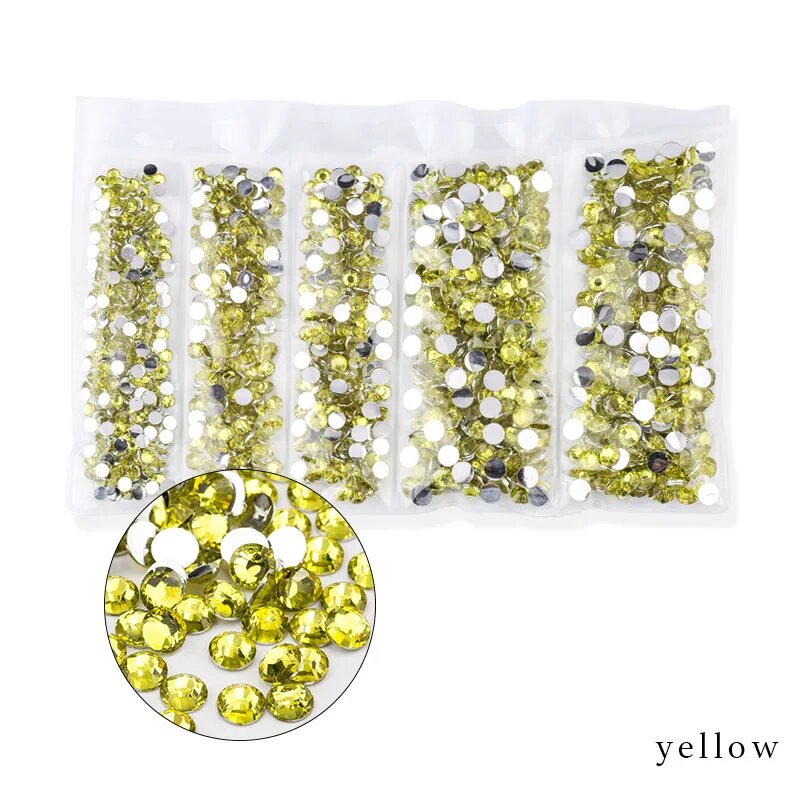 Стразы QIAO полимерные разноцветные 3-5 мм 2000 шт. 16