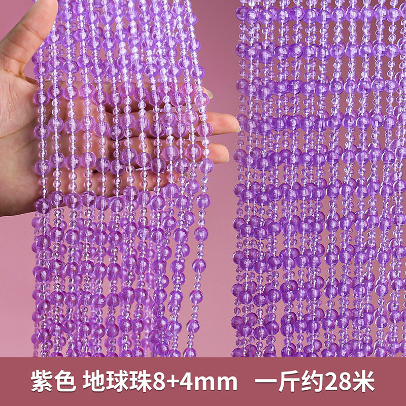 8+4 нити бусин, свадебная цепочка из бусин, хрустальная подвесная цепочка для потолка, занавес из бусин, украшение для свадебной сцены, нити бусин для рукоделия, производитель бусин.