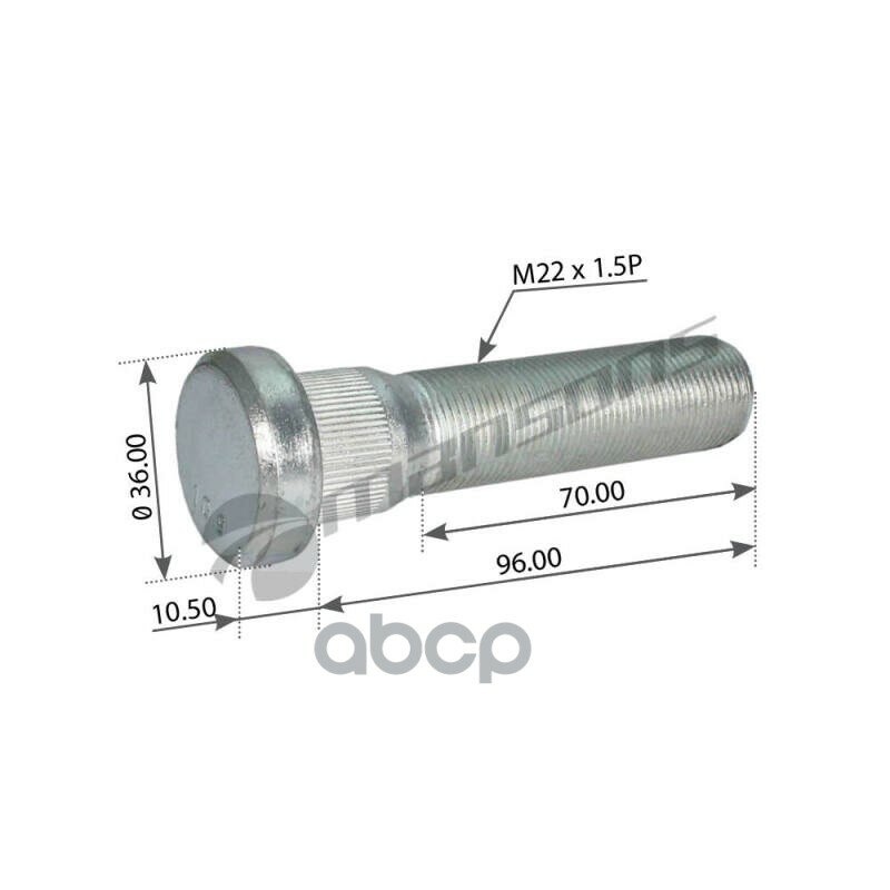 Болт колесный Mansons арт. 900.117