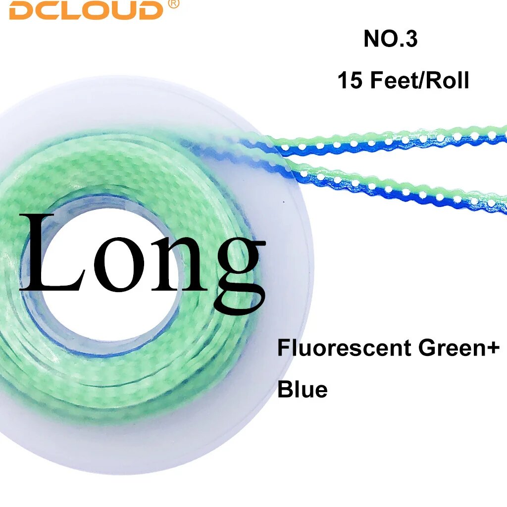 Эластичная цепь для брекетов DCLOUD, NO.3 Long, 4,57 м