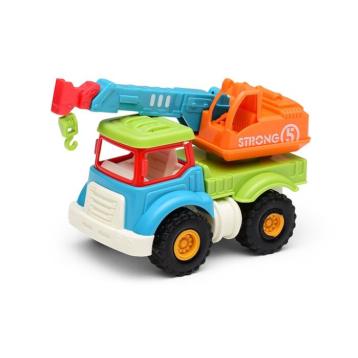 Машинка Oubaoloon "Кран", со стрелой, пластик