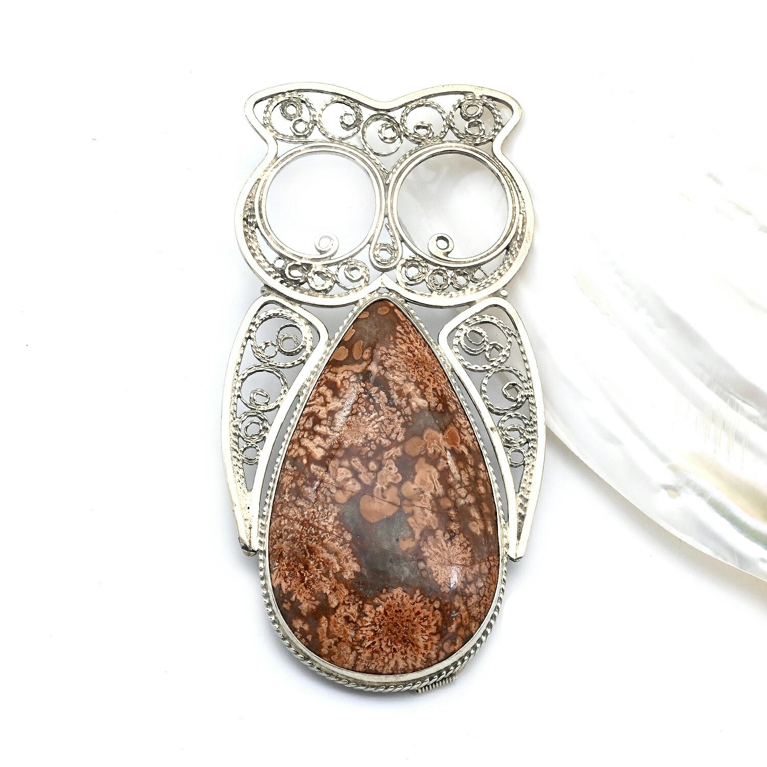 Брошь, кварц