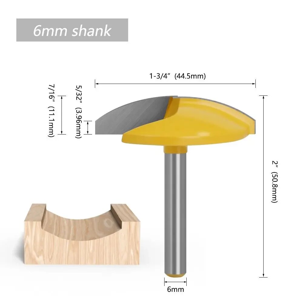 Фреза для дерева GUHEHARD, 6/8 мм, 1/4 дюйма