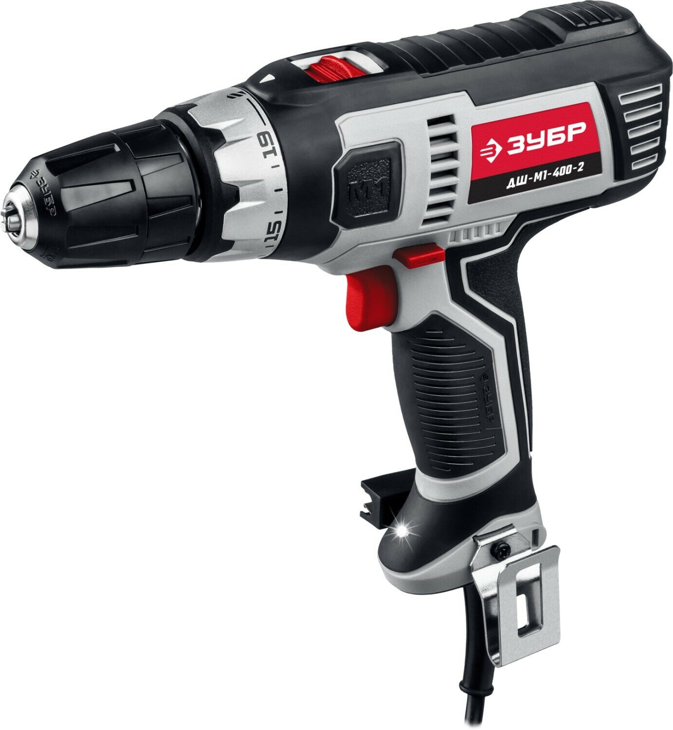 Дрель-шуруповерт ЗУБР сетевая, 400 Вт, 0-450, 0-1800 оборотов/минуту