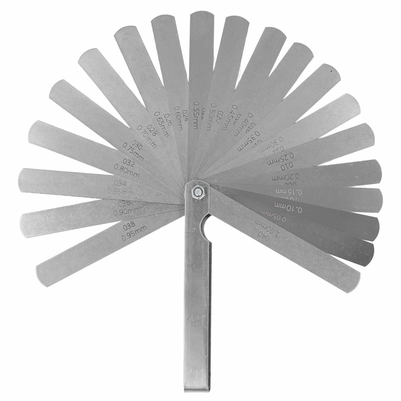 20 штук линейки для пробок из нержавеющей стали, линейки зазоров, толщиномера 0,05-1 мм